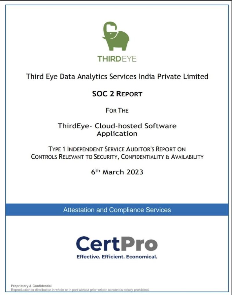 ThirdEye Data's SOC2 Certification: Security & Compliance